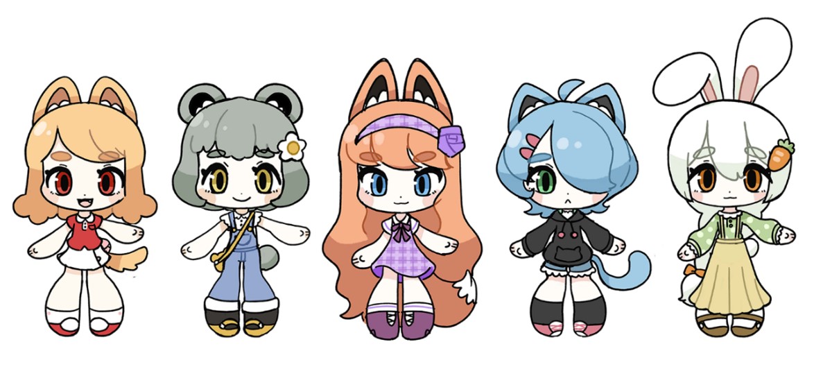 Brand new Dress up Game Featuring Characters Of Mr Wasu Moving Paper Doll Artist Released 