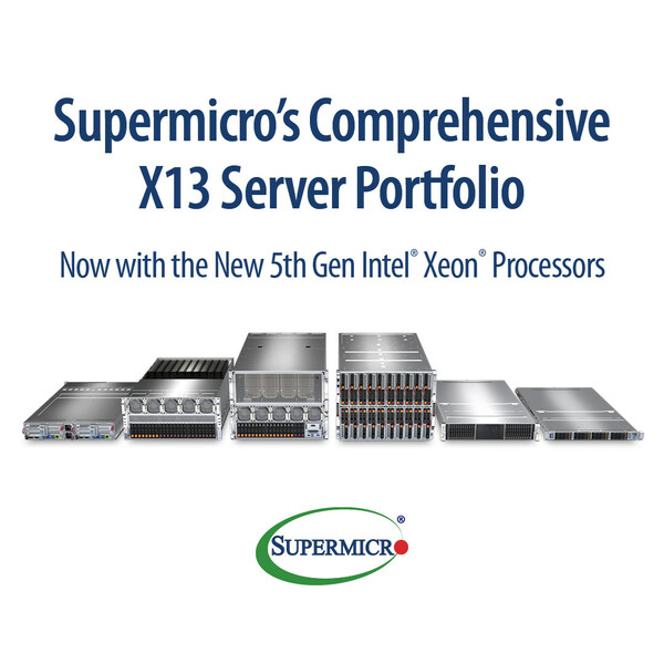 Supermicro、 AI、クラウド・サービス・プロバイダー、ストレージ、エッジ・コンピューティング向けに最適化した新しい 第5世代 ...