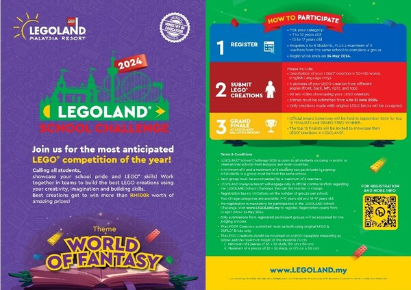 LEGOLAND® School Challenge 2024 Expands Across Asia and Opens for Registration on April 15th ...