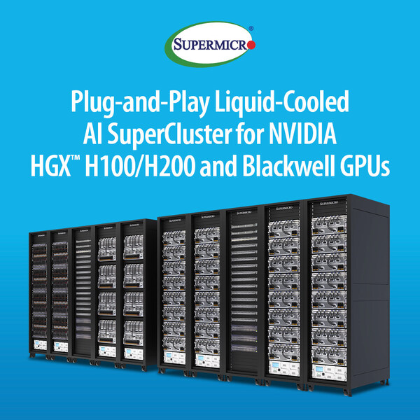 Supermicro Introduces Rack Scale Plug-and-Play Liquid-Cooled AI ...