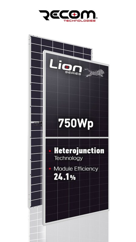 RECOM Technologies Unveils Lion HJT 750Wp PV Module with 30-Year ...