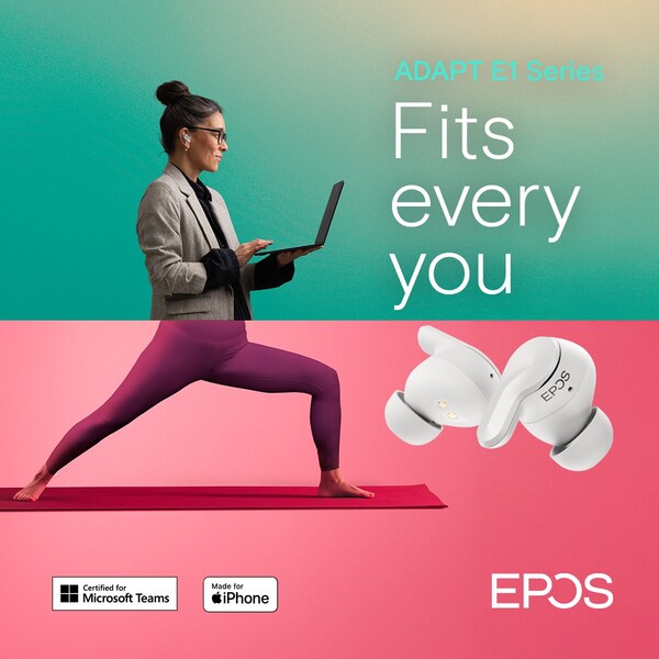 EPOS announces the ADAPT E1 - A true wireless earbud that delivers exceptional comfort ...